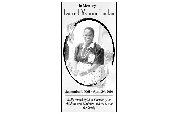 Laurell Tucker Obituary (2012) - Southampton, Bermuda - The Royal Gazette