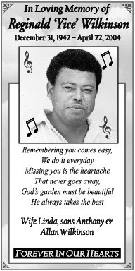 Reginald Wilkinson Obituary (2013) - Southampton, Bermuda - The Royal ...