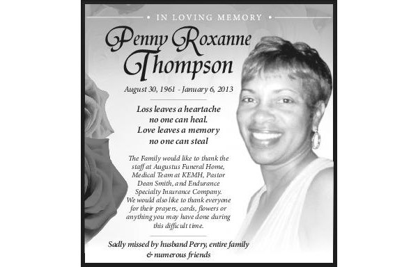 Penny Thompson Obituary (2014) - Devonshire, Bermuda - The Royal Gazette