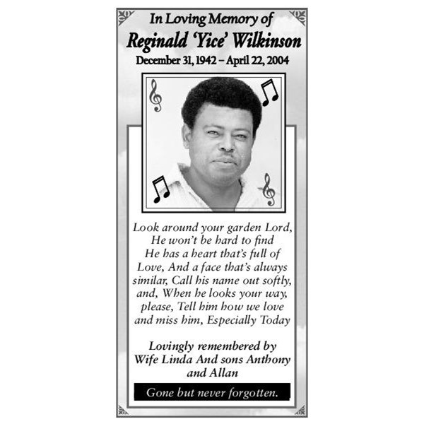 Reginald Wilkinson Obituary (2016) - Southampton, Bermuda - The Royal ...