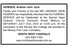 Andrew HOWDEN Obituary (2012) - Legacy Remembers