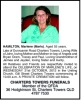 Marlene HAMILTON Obituary (2012) - Legacy Remembers