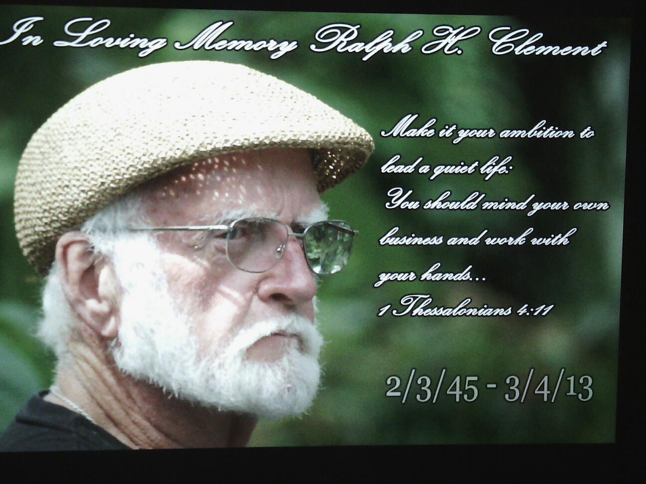 RALPH CLEMENT Obituary (2013) - Lakeland, FL - The Ledger