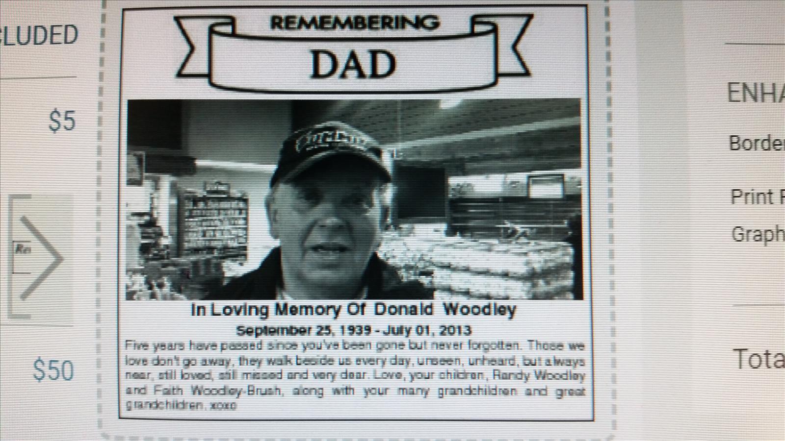 Donald Woodley Obituary (09/25/1939 - 07/01/2013) - Legacy Remembers