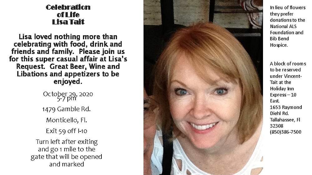 Lisa Tait Obituary (2020) - Tallahassee, FL - Tallahassee Democrat