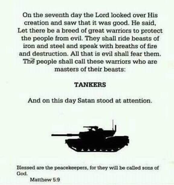 Army Tankers Creed