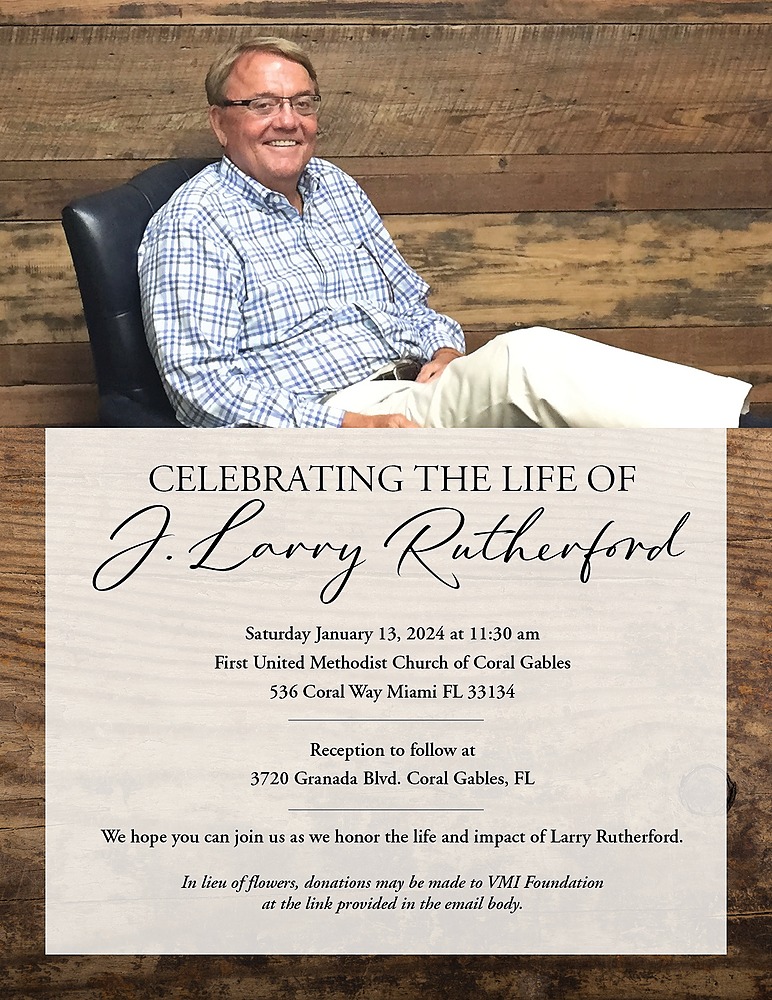 James Rutherford Obituary (1946 - 2023) - Coral Gables, FL - the Miami ...